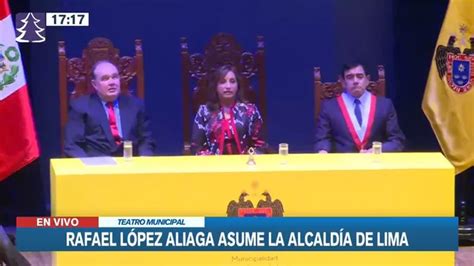 Rafael López Aliaga juró como alcalde de Lima Canal N