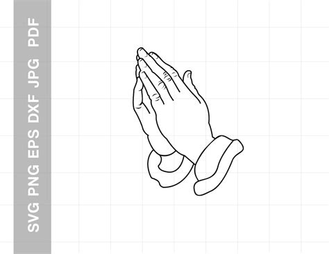 Praying Hands Svg God Svg Religious Svg Spiritual Svg Prayer Svg Jesus