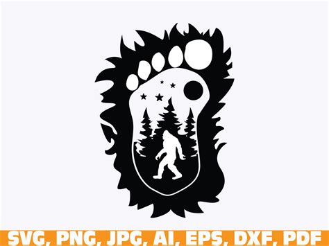Big Foot Svg Wild Monster Svg Bigfoot Svg Big Foot Png Etsy