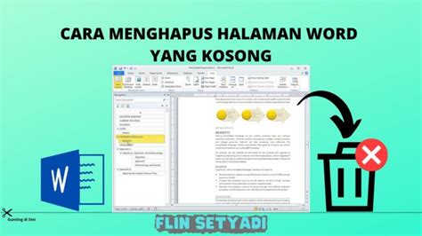 Cara Menghapus Halaman Kosong Di Word Yang Ada Arsip Flin Setyadi