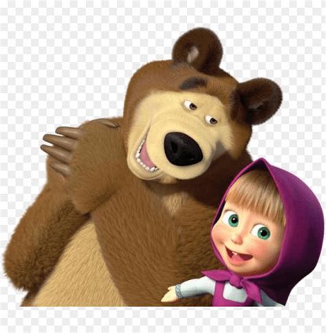 imágenes de masha y el oso con fondo transparente masha and the bear