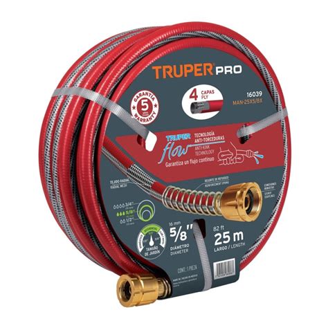 MANGUERA SUPER REFORZADA 4 CAPAS TRUPER Construrama Blanquita