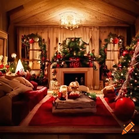 Magical Christmas Living Room On Craiyon