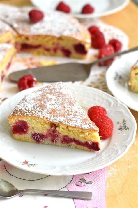 Gâteau à la crème fraîche et aux framboises Une Plume dans la Cuisine