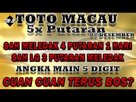 Prediksi Toto Macau Desember Prediksi Totomacau Hari Ini