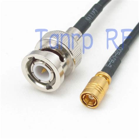 6in bnc macho plug para smb fêmea jack rf conector adaptador 15cm