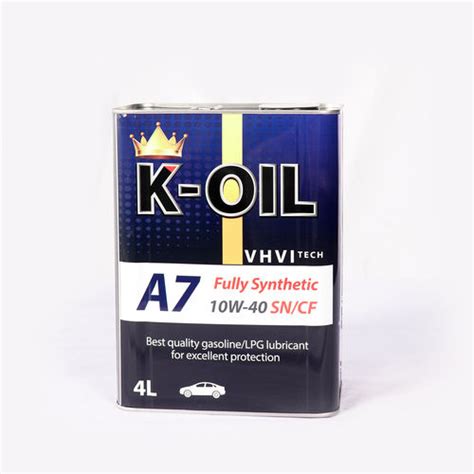A7 10w 40 Sn Cf Fully Synthetic Lpg Lubricant For Excellent Protection