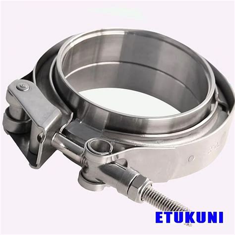Factory Manufactured 304 Stainless Steel V Band Clamps With Flanges For