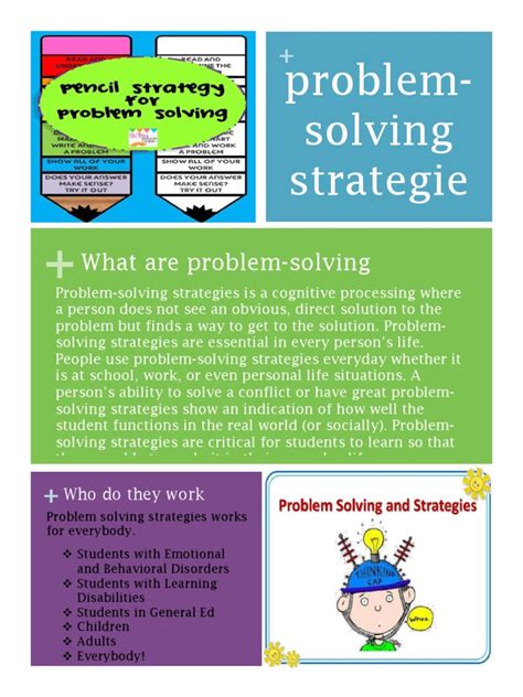 types of problem solving strategies