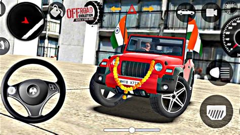 Dollar Song Modified Mahindra Red Thar Indian Car Simulator 3D