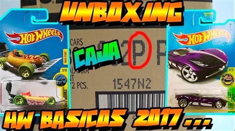 UNBOXING CAJA CASE P HOT WHEELS BÁSICOS 2017 YouTube