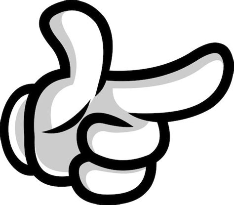 Premium Vector Cartoon Hand With Pointing Finger Vector Illustration
