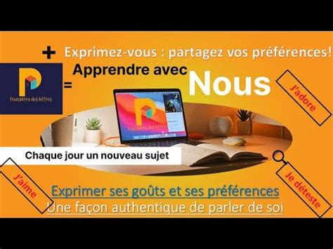 Parler de ses goûts et de ses préférences J aime Je n aime pas YouTube