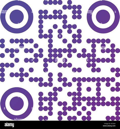 Creative QR Code Sign Round Icon Scan Code Symbol Circle Corners