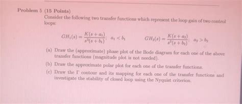 solved problem 5 15 points consider the following two