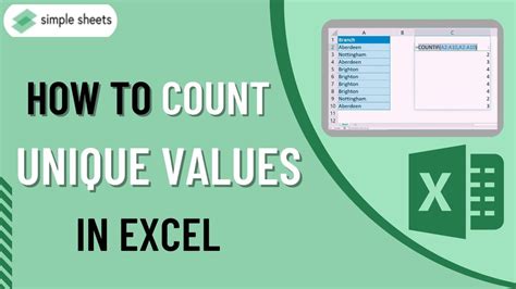 how to count unique values in excel step by step guide