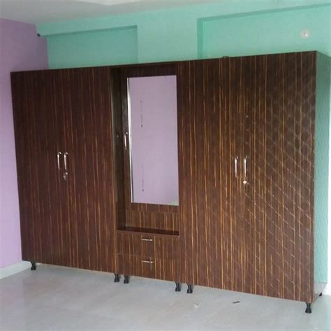 Brown Modern Wooden Almirah With Locker At Rs 1200 Sq Ft In Hyderabad