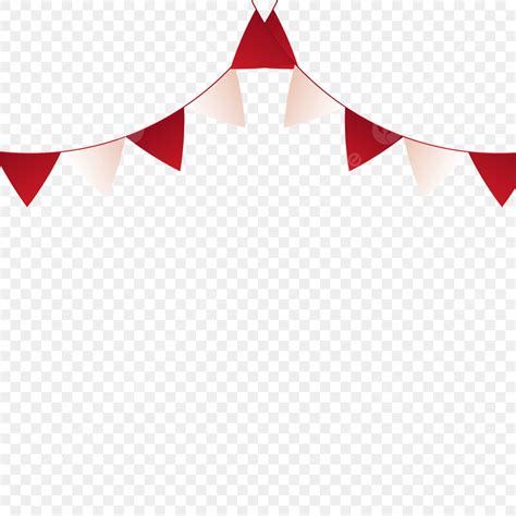 Gambar Elemen Bendera Segitiga Merah Putih Indonesia Indonesia
