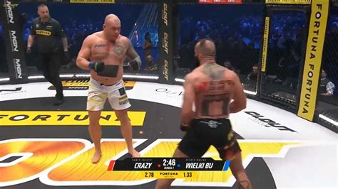 CLOUT MMA 4 Wielki Bu VS Dawid Załęcki Cała Walka YouTube
