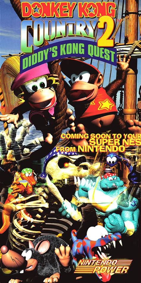 Nintendo Power Donkey Kong Country 2 Diddy S Kong Quest Etsy