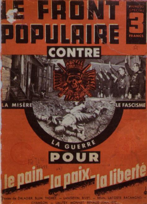 Le Front Populaire de la lutte contre lextrême droite à la victoire