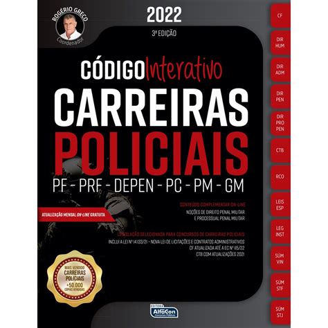 Livro Código Interativo Alfacon Carreiras Policiais 2022 no Shoptime