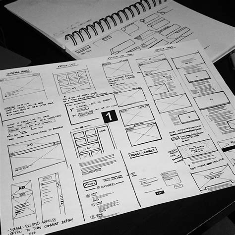 Ui Ux Design Sketches And Wireframes From Instagram