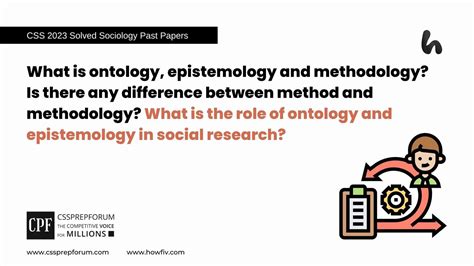 What Is Ontology Epistemology And Methodology