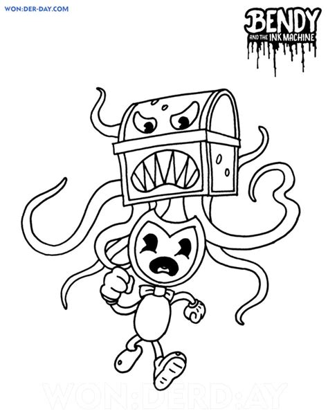 Dibujos De Bendy Para Colorear Y Imprimir WONDER DAY Dibujos Para