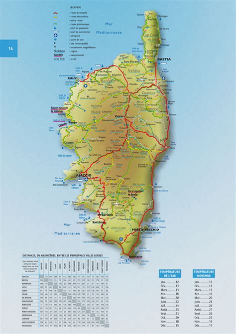 Carte De La Corse Imprimer Vacances Arts Guides Voyages