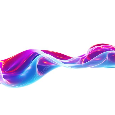 Curly Light Glowing Neon Curved Line Glowing Neon Curved PNG