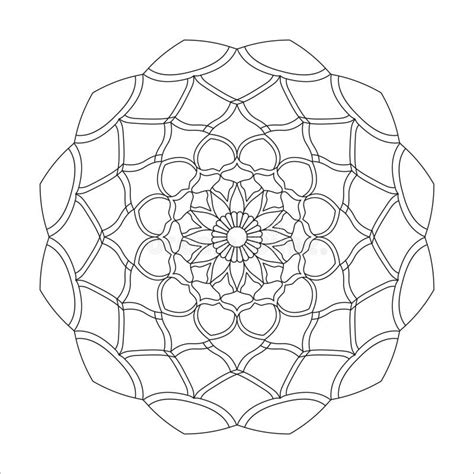 Página Del Libro De Colorear Madala Para Geometría Sagrada Para El