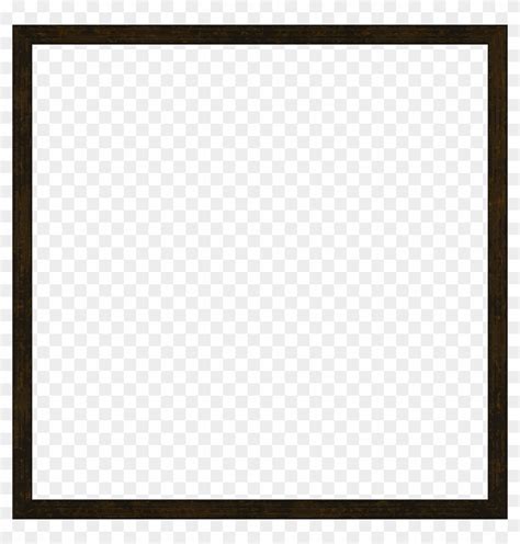 Square Frame X Simple White Square Outline Transparent