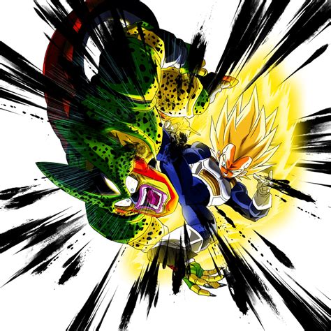 Vegeta Vs Cell Second Form Render DB Legends By Maxiuchiha22 On