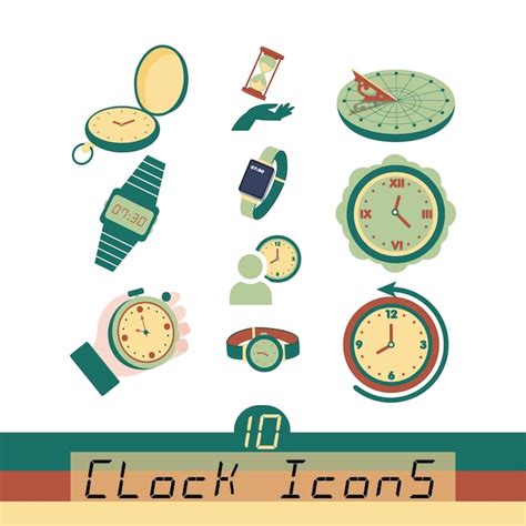 Imágenes de Conjunto Ilustraciones Relojes Descarga gratuita en Freepik