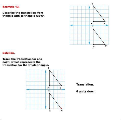 math example geometric transformation translating triangles example 12 media4math