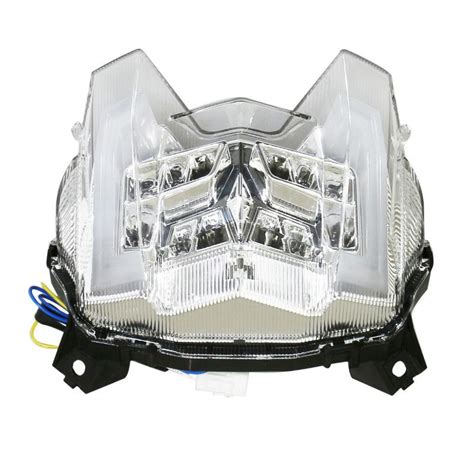 FEU ARRIERE MOTO ADAPTABLE YAMAHA 900 MT 09 2017 TRANSPARENT A LEDS