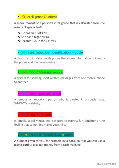 Abbreviation acronyms Français FLE fiches pedagogiques pdf doc