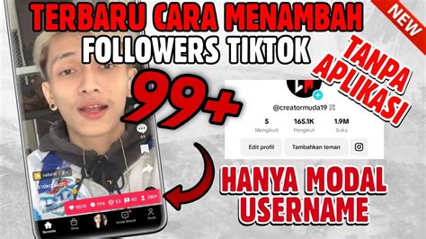 Cara Menambah Followers TiktokGratis Sepuasnya Tanpa Aplikasi Permanen