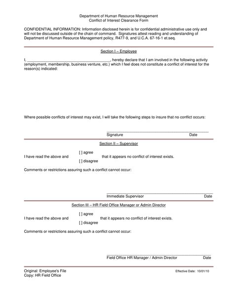 Utah Conflict Of Interest Clearance Form Fill Out Sign Online And