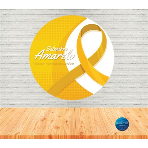 Painel De Festa Em Tecido Sublimado M Setembro Amarelo Shopee Brasil