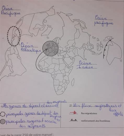 Bonjour je dois compléter une carte sur les migrations internationales