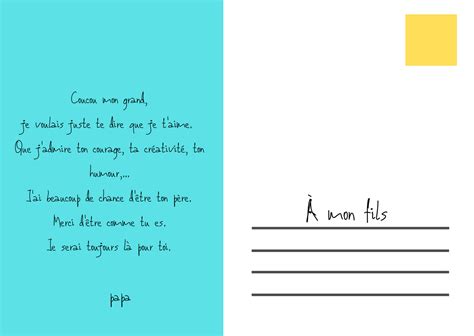 La carte postale à votre enfant un exercice fabuleux pour toute la