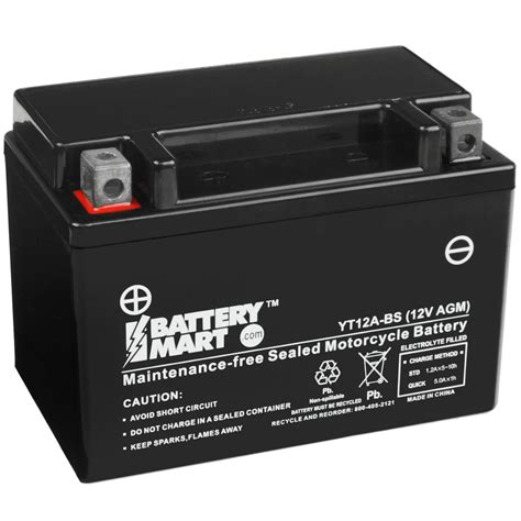 Yt A Bs Agm Maintenance Free Battery Volt Ah Battery