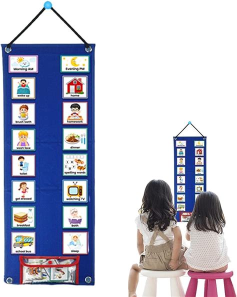 Agenda visual para crianças rotina autismo gráfico agendamento diário