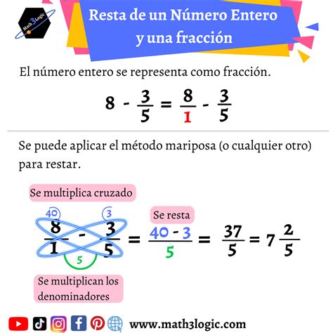Suma Y Resta De Fracciones Mixtas Math3logic
