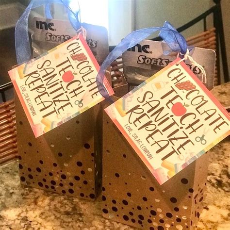 Cookie Thank You Gift Tags Appreciation Week Teacher Staff Nurse Chip