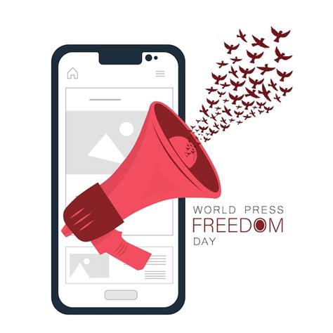 Día mundial de la libertad de prensa 01 Vector Premium