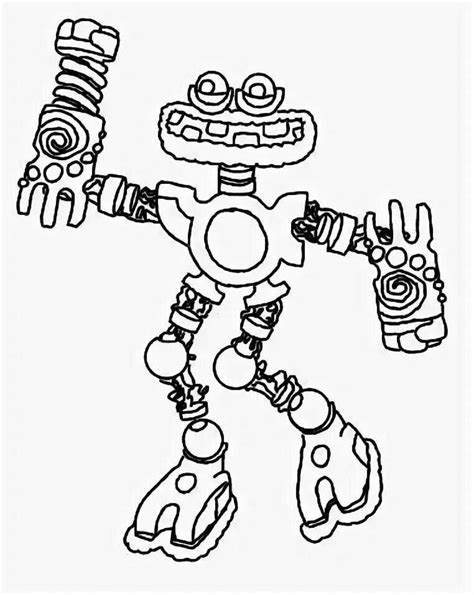 My Singing Monsters Wubbox Coloring Pages Coloring Pages