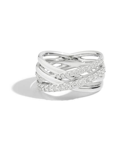 Recarlo ANELLO RECARLO FASCIA IN ORO BIANCO E DIAMANTI R81FM001 061